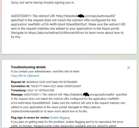 Microsoft Oauth2 Redirect Uri Reply Url Problem Microsoft Qanda