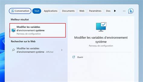 créer des variables d environnement personnalisées sur windows 11