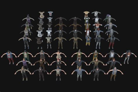 Npc Casual Set 02 Characters Unity Asset Store