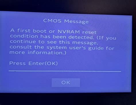 Cmos Error Message Linux