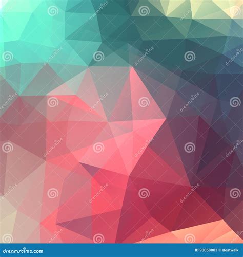 Abstract Colorful Triangles Background Stock Vector Illustration Of Modern Abstract 93058003