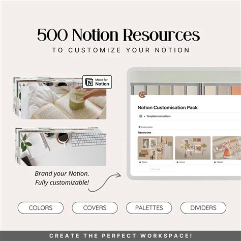 Notion Customization Notion Covers Bundle Notion Branding Custom Notion Aesthetic Notion