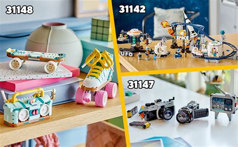 Lego Creator 3 In 1 Space Astronaut Toy Building Set Transforms From Astronaut Figure To Space