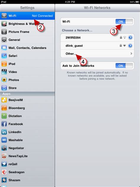 How To Join A Wireless Network With The IPad