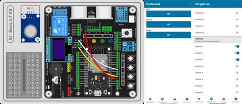 Antarmuka Dengan Led Buzzer Dan Relay Electins