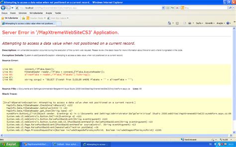 C Systeminvalidoperationexception Error On Aspnet Mapxtreme