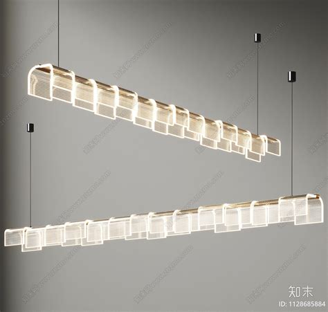 现代长吊灯3d模型下载【id 1128685884】 知末3d模型网