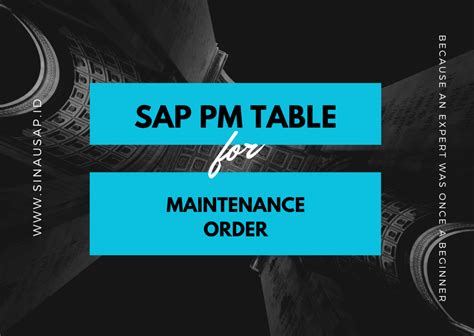 Sap Pm Table For Maintenance Order Sinau Sap Pm Module