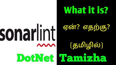 What Is Sonarlint How To Install Sonarlint Extension In Visual Studio DotNet Tamizha Tamil