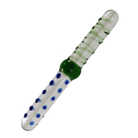Threaded Dragon Crystal Pyrex Glass Massager