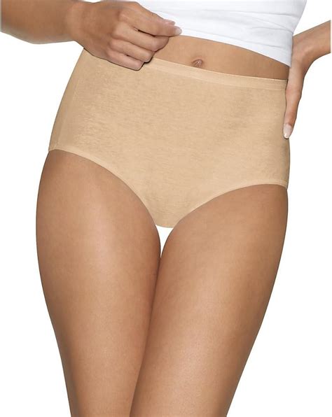 Hanes Ultimate Womens Cotton Comfort Ultra Soft Brief 6 White Soft