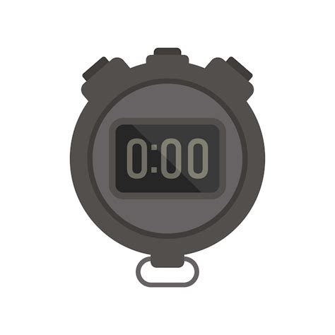 Premium Vector Stopwatch Time Icon Flat Vector Timer Clock Stop Watch Isolated