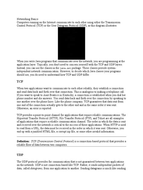 Networking Basics Understanding Tcp Udp And Network Communication Concepts In Java Pdf