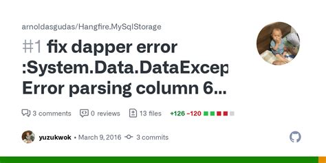 Fix Dapper Error System Data DataException Error Parsing Column By Yuzukwok Pull
