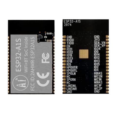 Ai Thinker Esp32 A1s Specification Pdf Download Manualslib