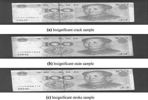 Insignificant Defect Samples Of Paper Currency Download Scientific