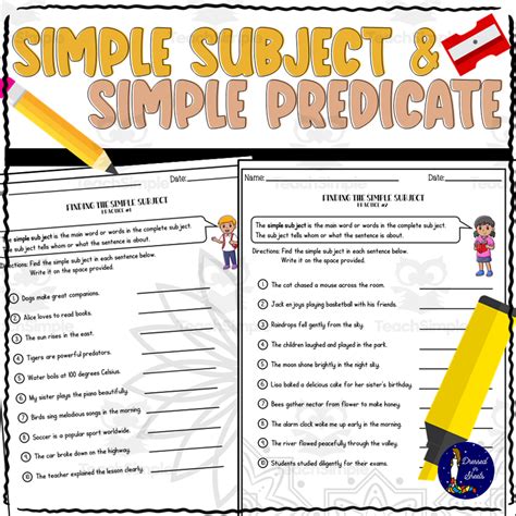 Simple Subject And Predicate By Teach Simple