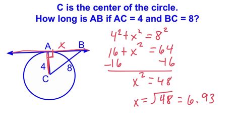 Tangent Radius Theorem Youtube