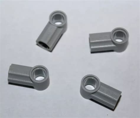 4 X LEGO OldGray Technic Pin Connector Angled 1 32013 Set 9754 8277