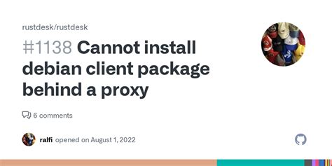 cannot install debian client package behind a proxy · issue 1138