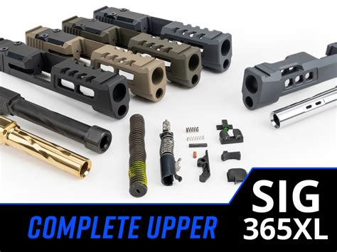Complete Upper For Sig P365xl And Xmacro Slide Barrel Parts And Sights