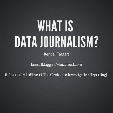 What Is Data Journalism