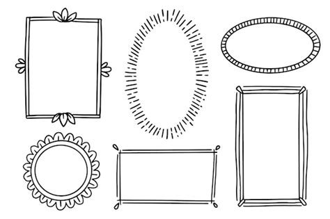 Free Vector Hand Drawn Doodle Frames