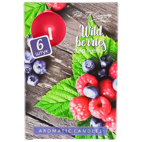 Набір свічок чайних Pako If Лісові ягоди 6 штук 79460 Купити за вигідною ціною в Україні