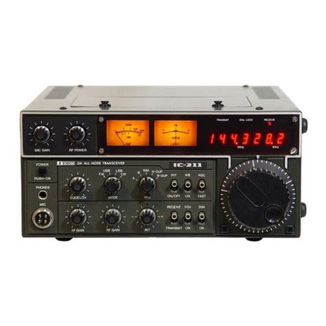 icom ic 211 alignment procedure pdf download manualslib