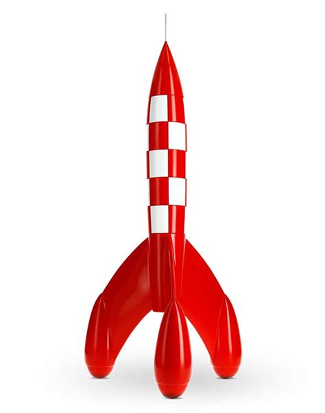 Tintin Fusee Réplique Résine 42 Cm Moulinsart Tintin Moul46955