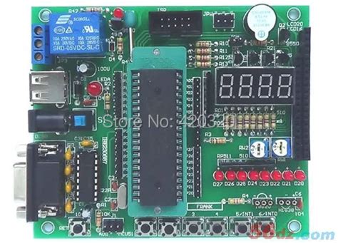 Unassembled 51 Microcontroller Development Board Avr Learning Board Kit Stc89c52 Electronic Kit