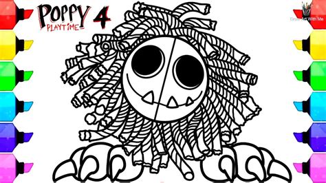 Poppy Playtime Chapter 4 Coloring Pages New How To Color Yarnaby From Official Traileryoutube