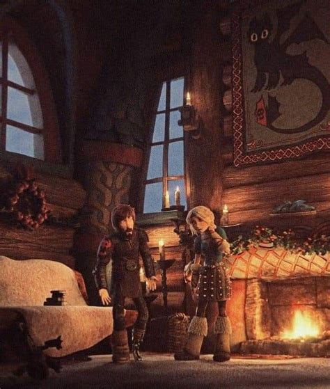 Hiccstrid Aesthetic Hiccup And Astrid Aesthetic Httyd Christmas