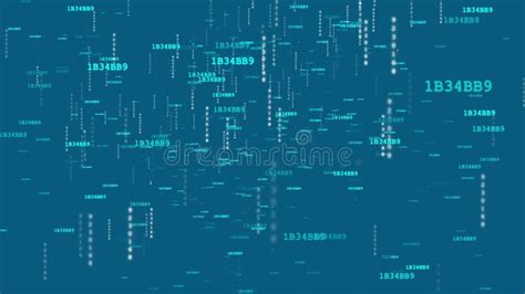 Data Flowing At Speed In Cyberspace Animation Abstract Stock Video