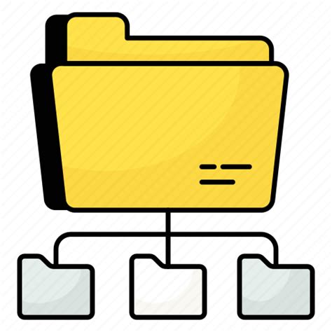 Folder Network File Network Folder Connection Share Document Network Icon Download On