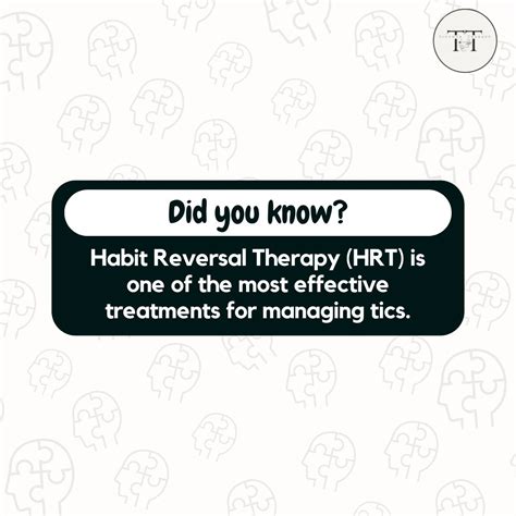 Tics Therapy Tourettes Habitreversaltherapy Ticmanagement