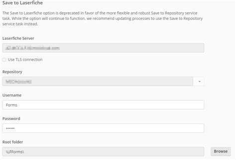 remove save to laserfiche in formsconfig laserfiche answers
