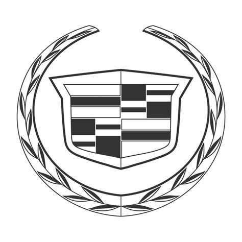 Cadillac Logo Black And White