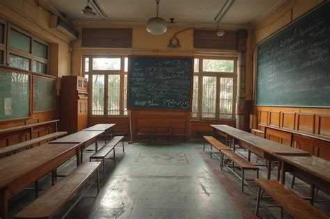 Premium Photo Empty Classroom