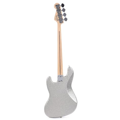 Fender Limited Edition Artist Mikey Way Jazz Bass Silver Sparkle W Sig