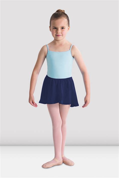 Girls Barre Stretch Waist Ballet Skirt Navy Bloch Uk