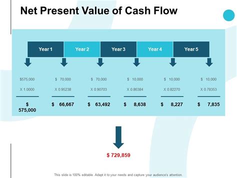 Net Present Value Of Cash Flow Ppt Powerpoint Presentation Summary Samples