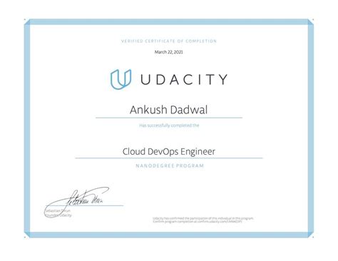 Ankush Dadwal On Linkedin Graduated Cloud Devops Udacity Nanodegree