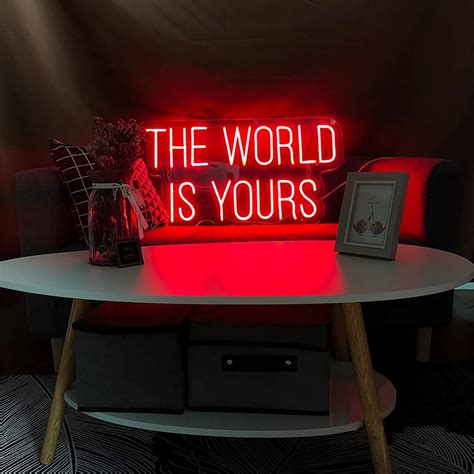 The World Is Yours Neon Sign Etsy