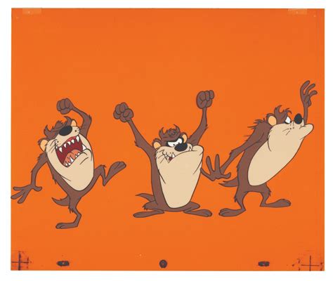 A Tazmanian Devil Poster Art Cel