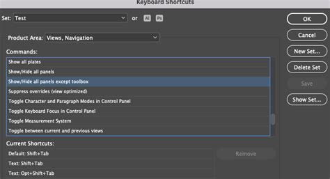Assign New Shortcut For Hiding Panels While Inside Adobe Product Community 14496186