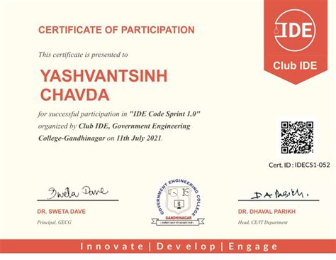 Yashvantsinh Chavda On Linkedin The Ide Club Successful Participation