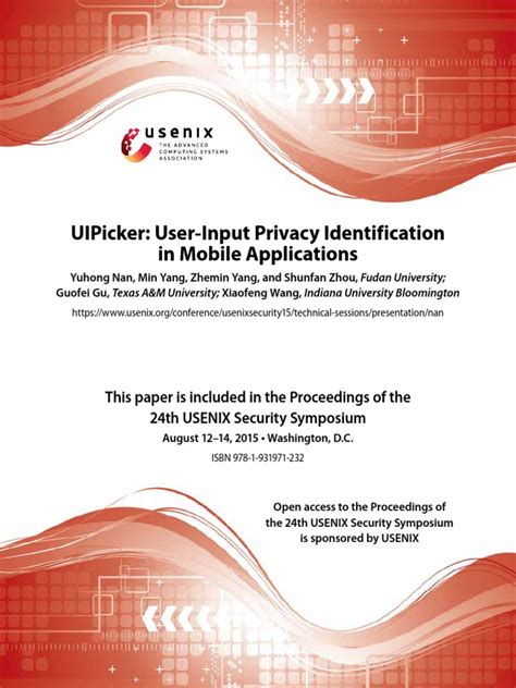 Uipicker User Input Privacy Identification In Mobile Applications