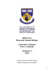 Comprehensive Guide To Hands On Learning In BIOL1131 Laboratory Course Hero