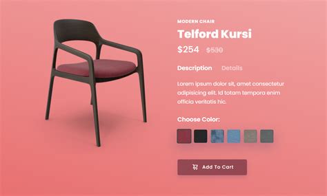 Github Kinshukneema Modern Chair E Commerce Page Based On Html And Css Application